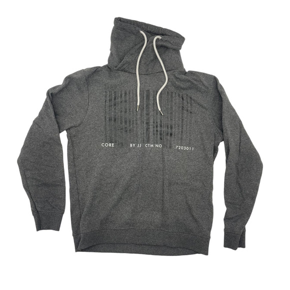 Jack & Jones | Sweaters | Core By Jack Jones Barcode Gray Mock Hoodie ...